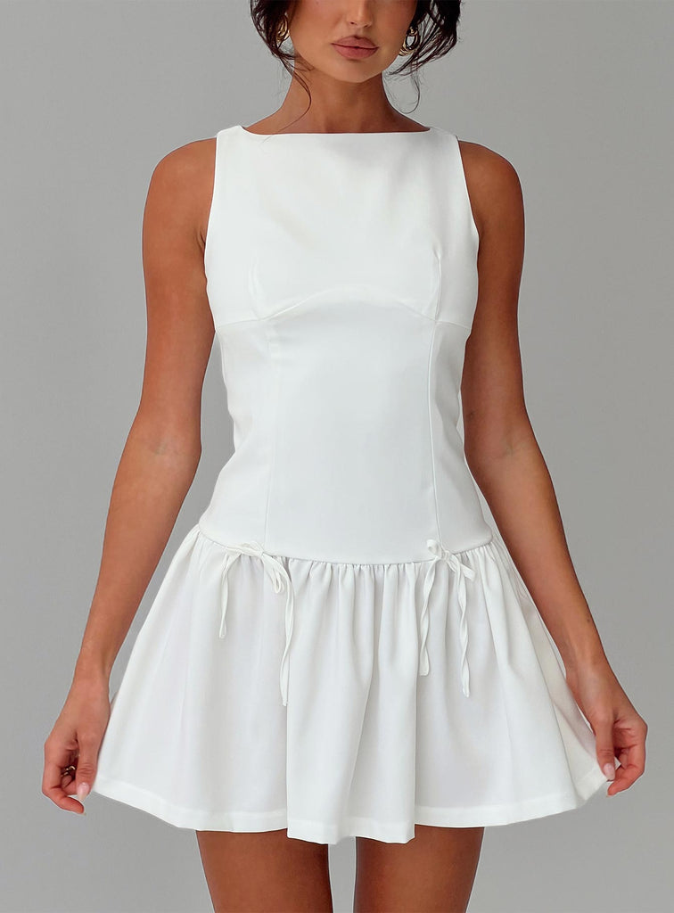 Milienne Mini Dress White | Princess Polly