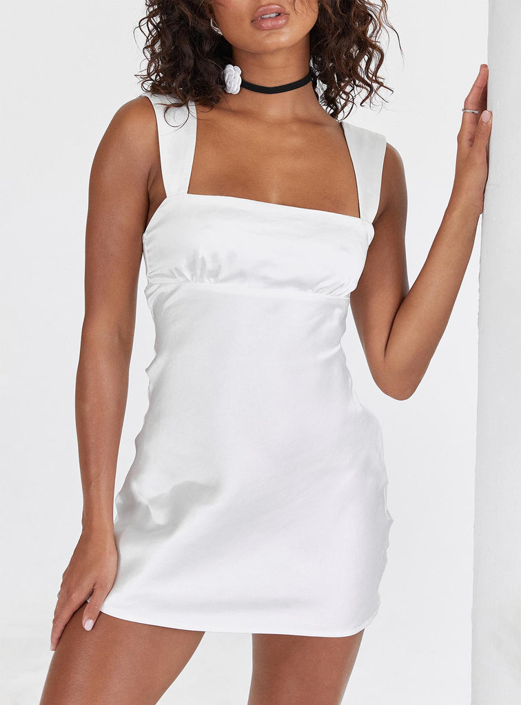 Tracie Mini Dress White | Princess Polly