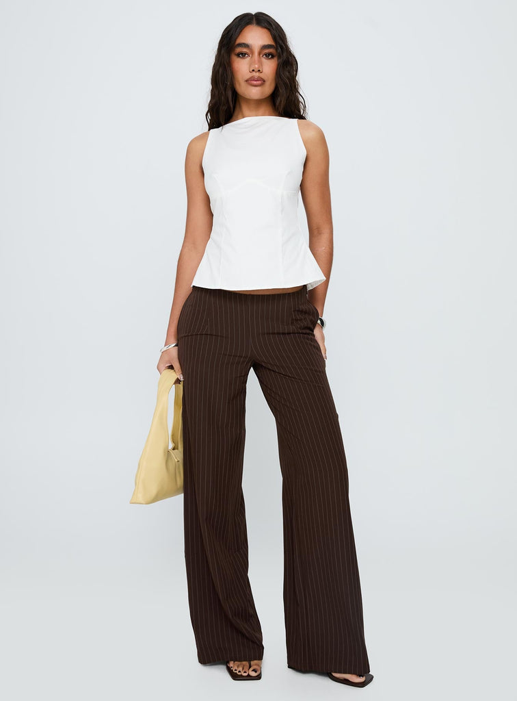 Inner Glow Open Back Top White | Princess Polly