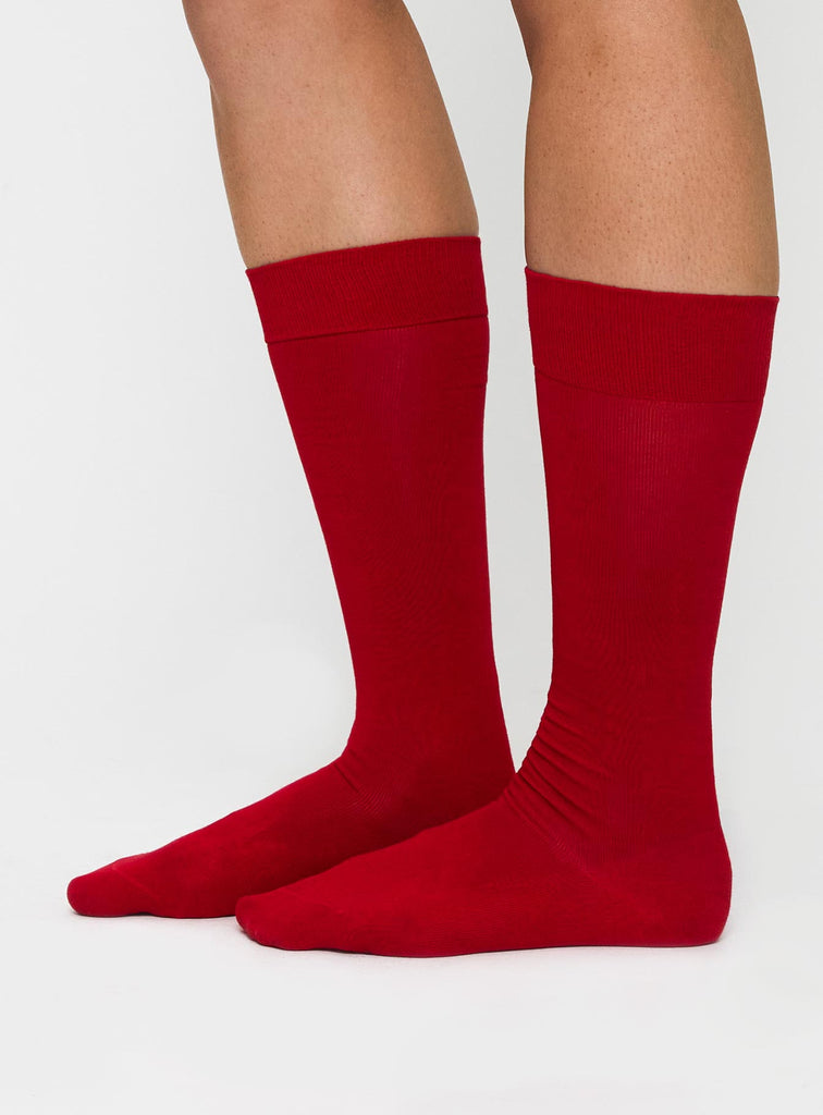 Idalia Socks Red | Princess Polly