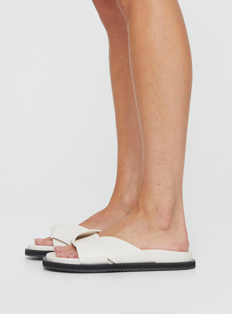 Billini Talen Slides Alabaster | Princess Polly