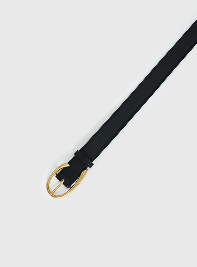 Sensibility Belt Black / Gold | Princess Polly