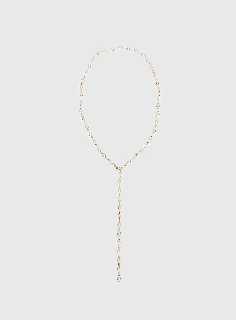 Elenita Long Necklace Gold | Princess Polly