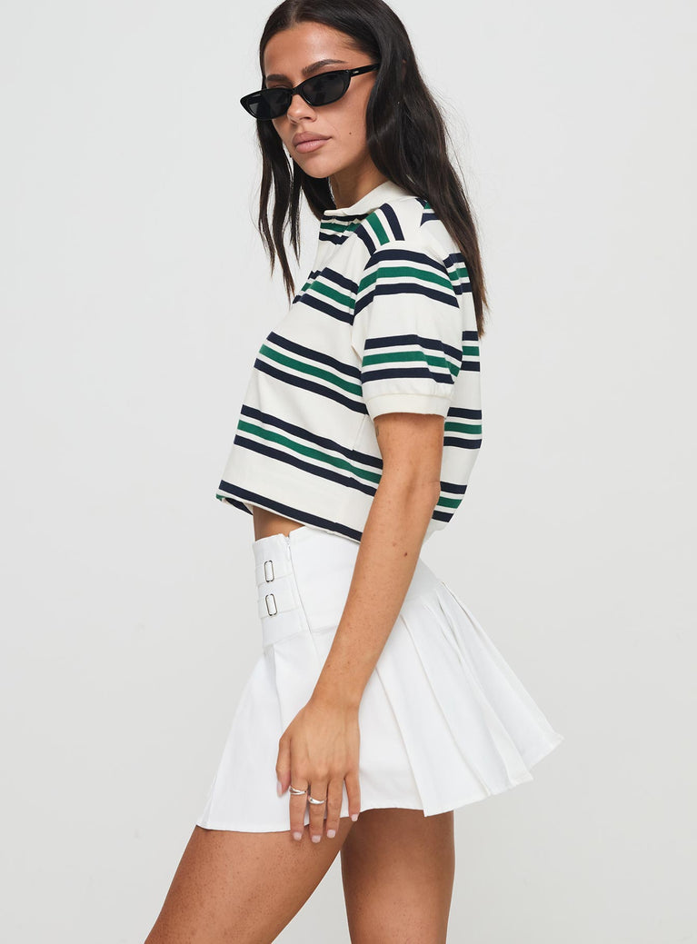 Cartwright Mini Skirt White | Princess Polly UK
