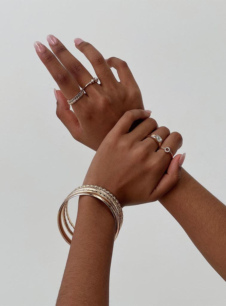Matea Bracelet Pack Gold | Princess Polly UK