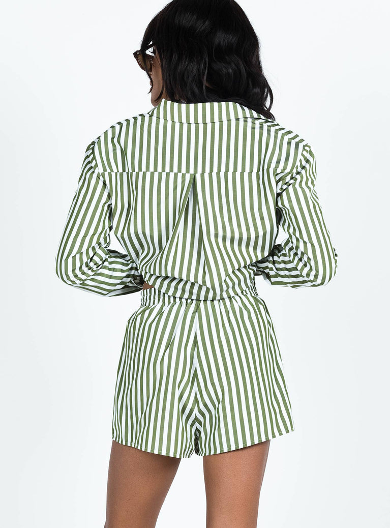 Chloe Set Dark Green | Princess Polly UK