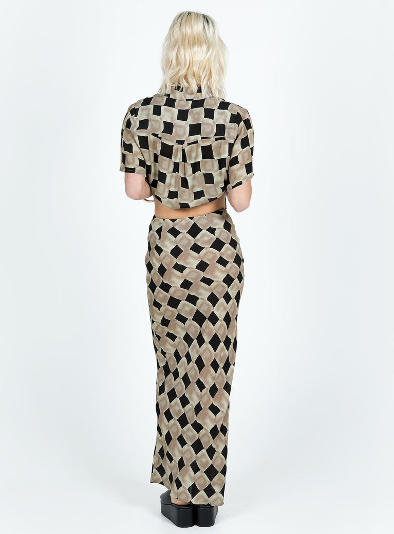 Bekka Set Brown / Black | Princess Polly UK