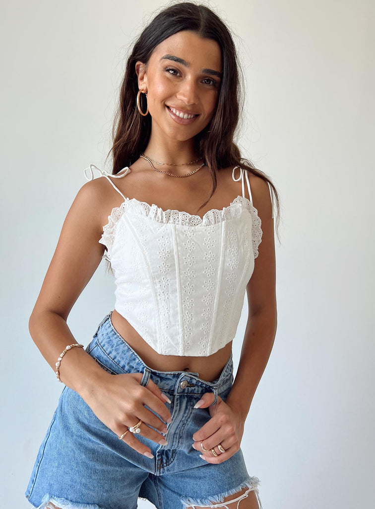 Reyna Top White | Princess Polly