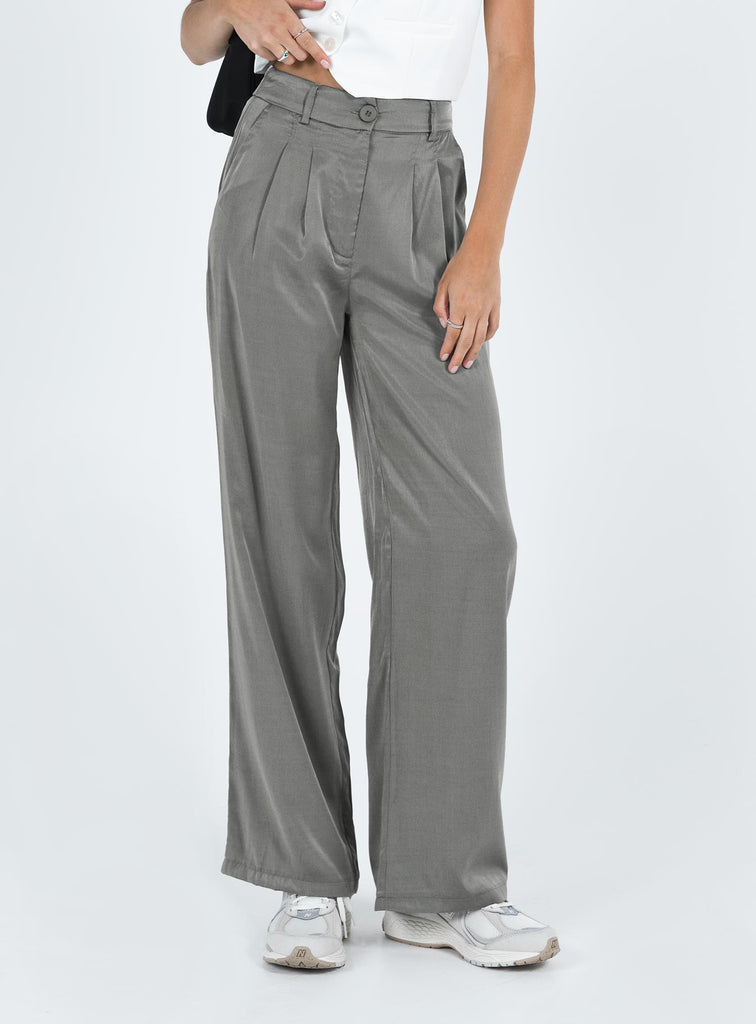 Kacey Pants Slate | Princess Polly
