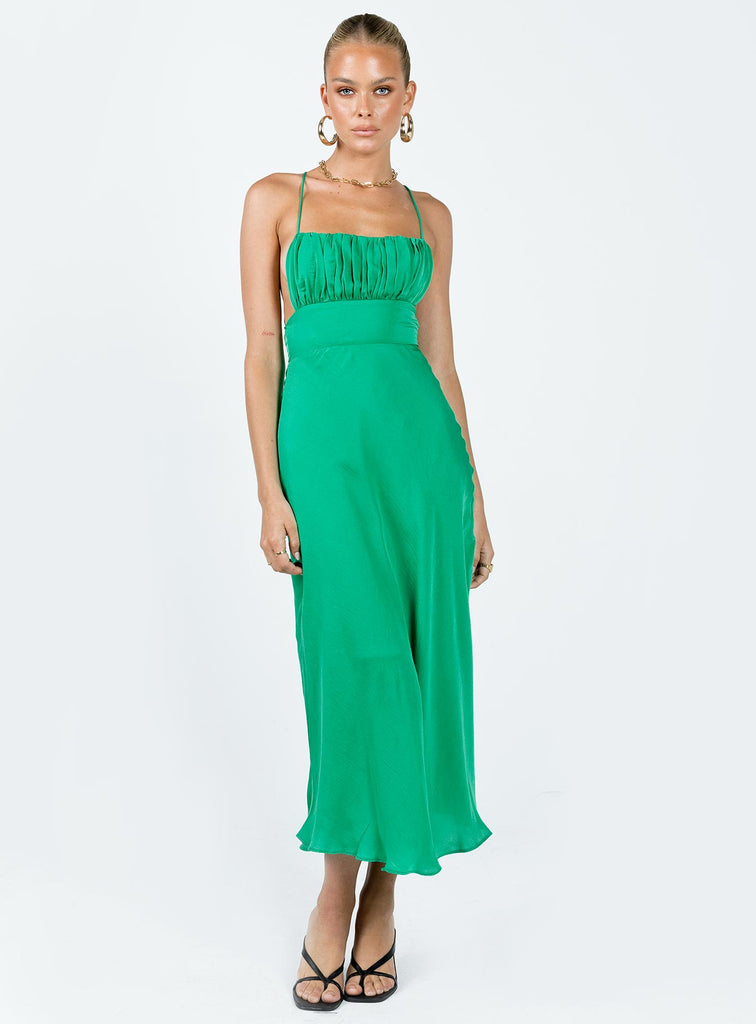 Veno Midi Dress Green | Princess Polly UK