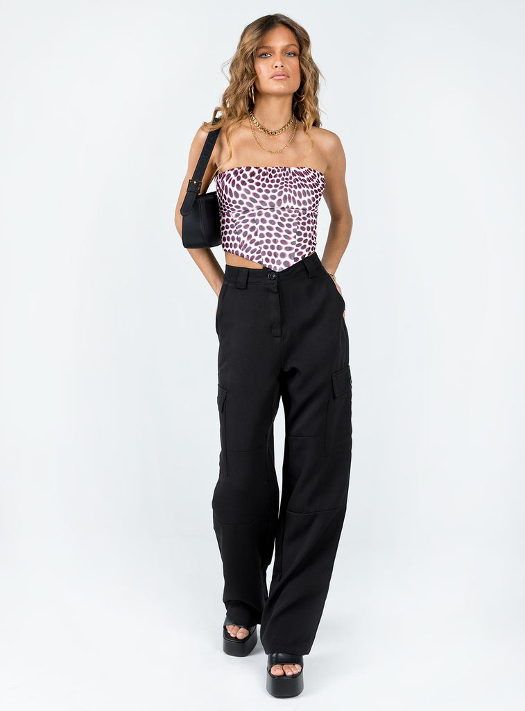 Kaydence Cargo Pants Black | Princess Polly UK