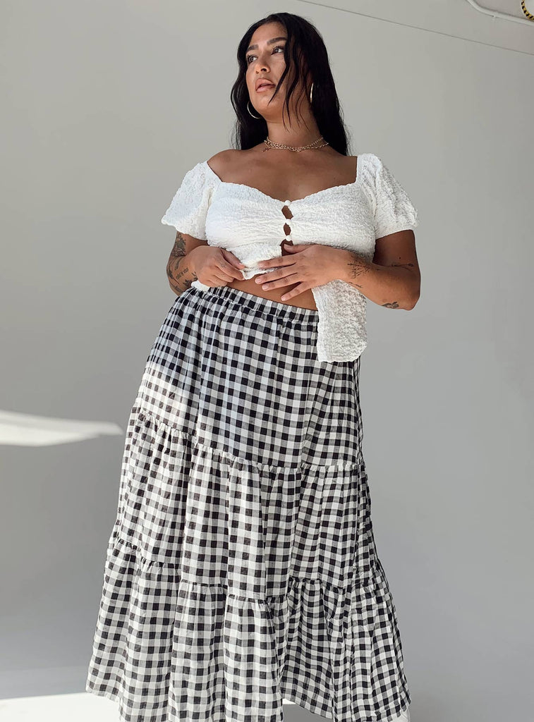 Patrea Top White Curve | Princess Polly