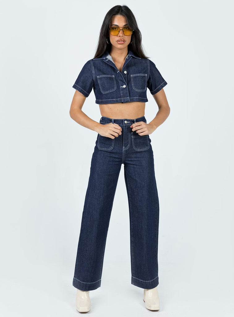 Pioneer Straight Leg Jeans Denim | Princess Polly