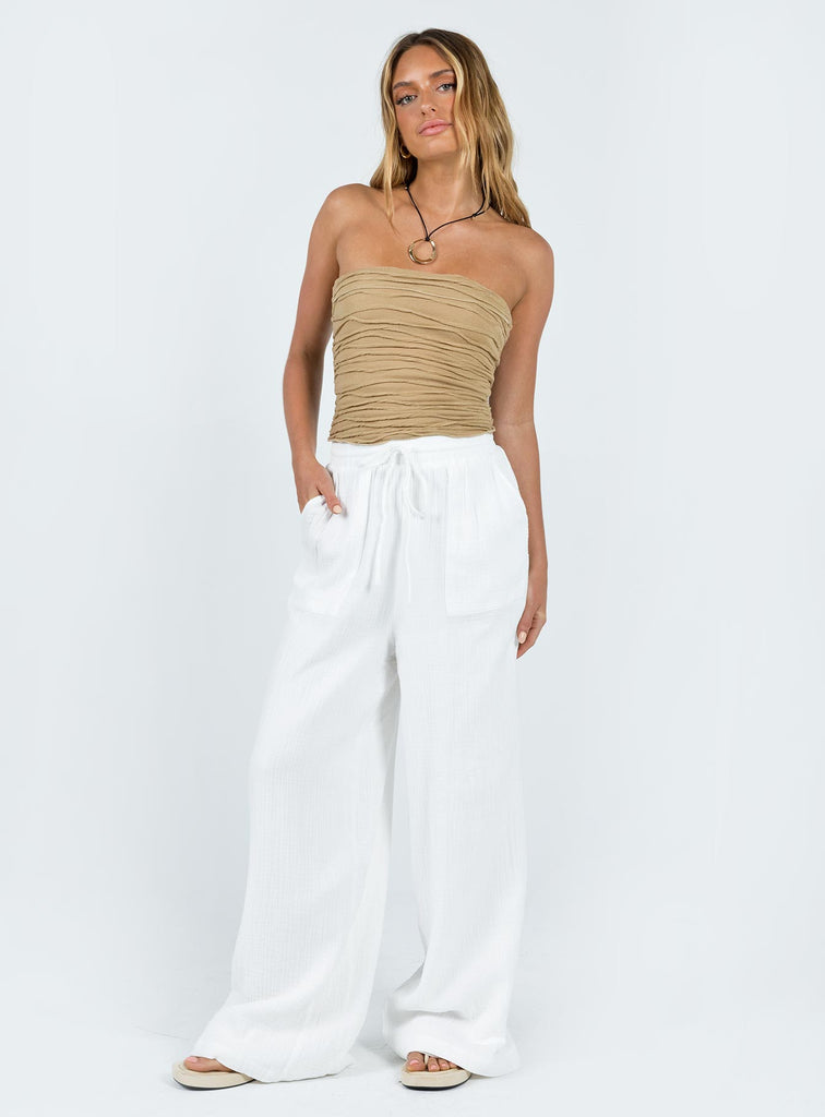 Kahlil Pants White | Princess Polly