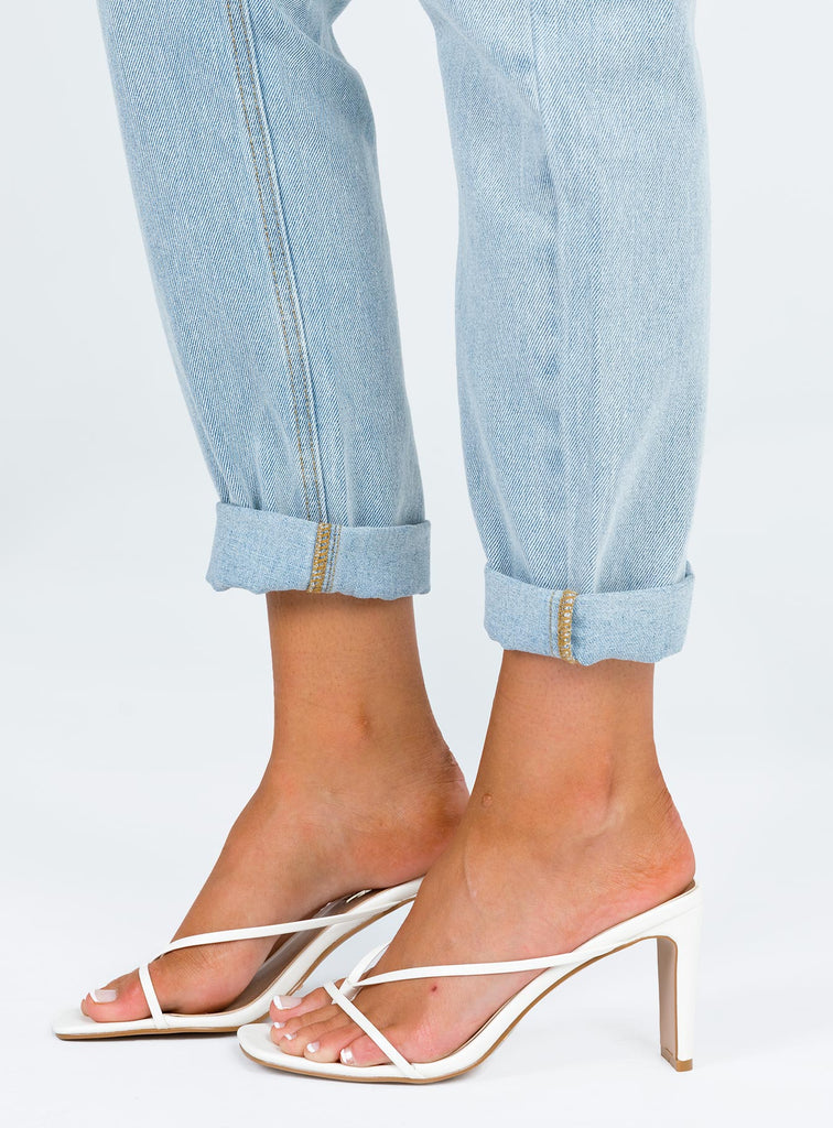 Billini Silas Heels White | Princess Polly
