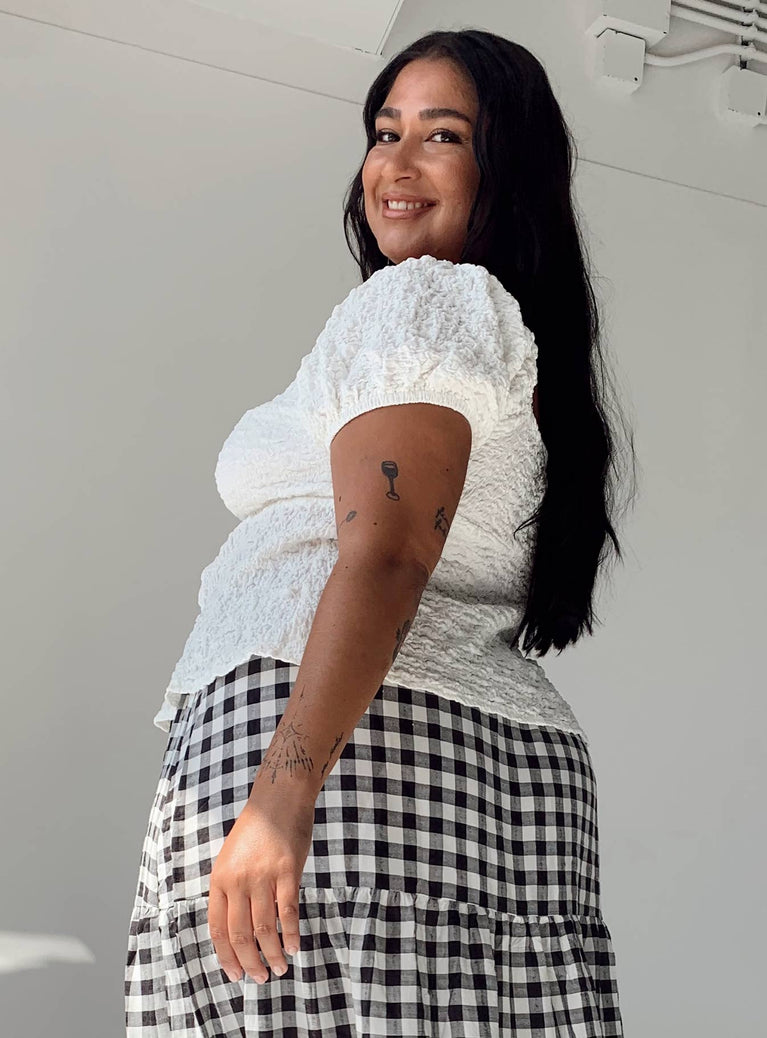 Patrea Top White Curve | Princess Polly UK