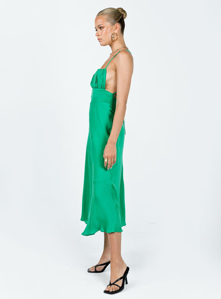 Veno Midi Dress Green | Princess Polly UK