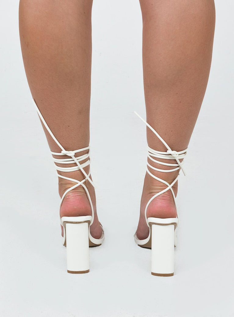 Billini Page Heels White