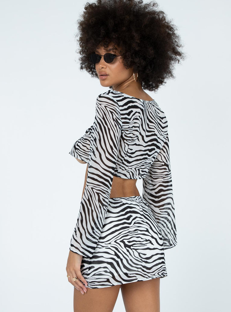 Sheena Set Zebra | Princess Polly UK