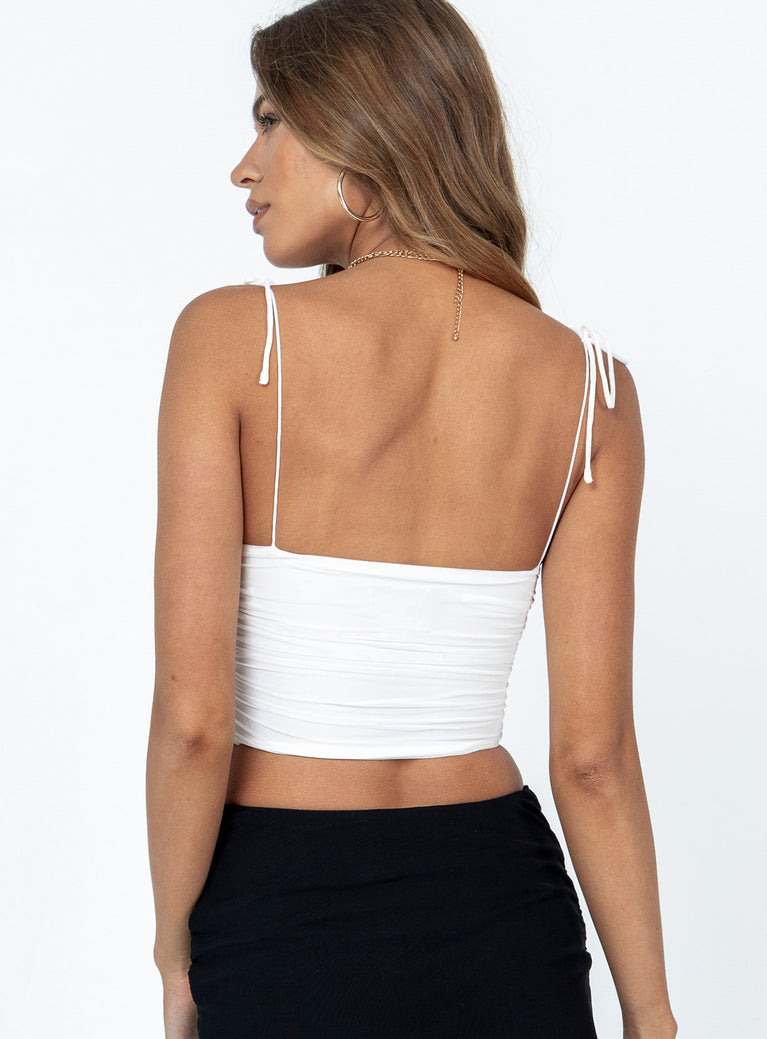 Stephano Top White | Princess Polly UK