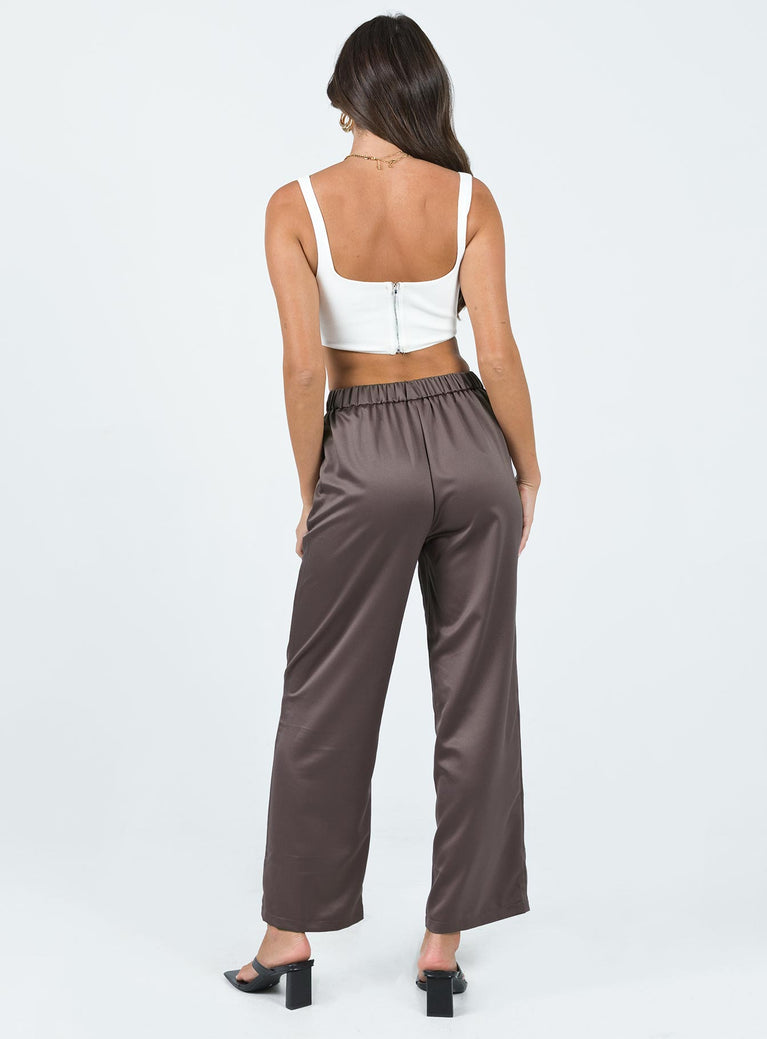 Rainford Pants Mocha | Princess Polly UK