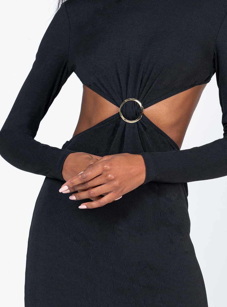 Hunter Midi Dress Black | Princess Polly UK